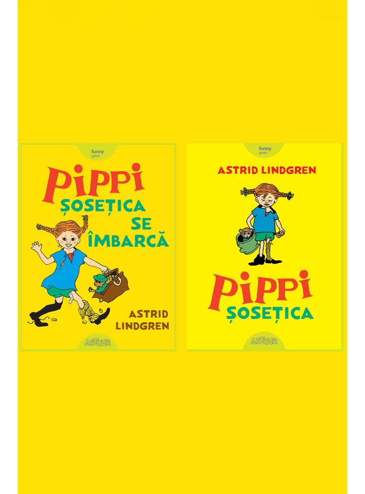 Pachet Pippi Șosețica - Astrid Lindgren - Editura Arthur